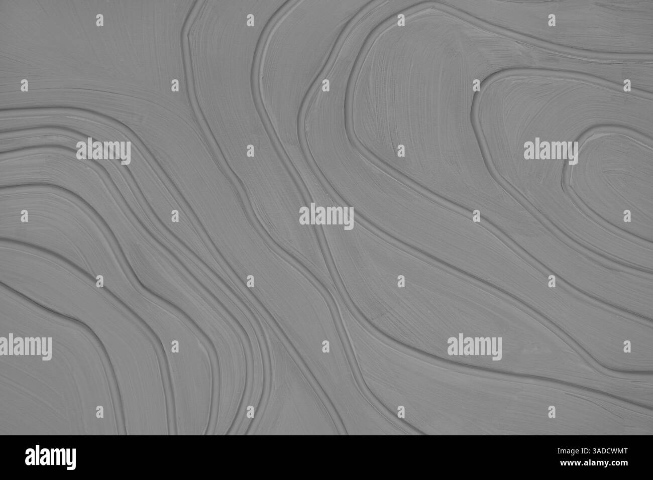 Plaster wall with volumetric relief surface with random convex lines ...