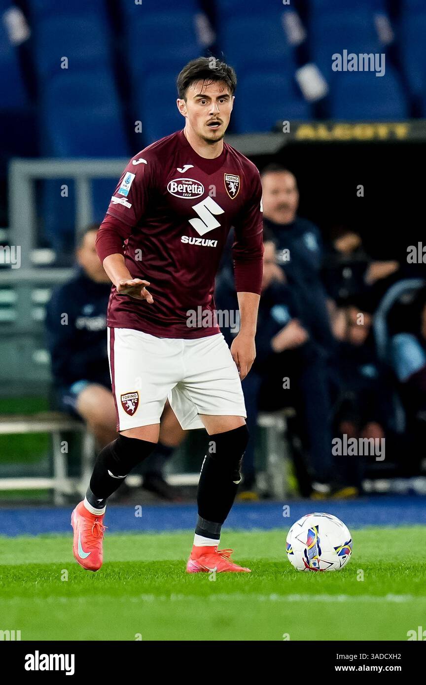 Rome, Italy. 31st Mar, 2025. Eljif Elmas of Torino FC during the Serie ...