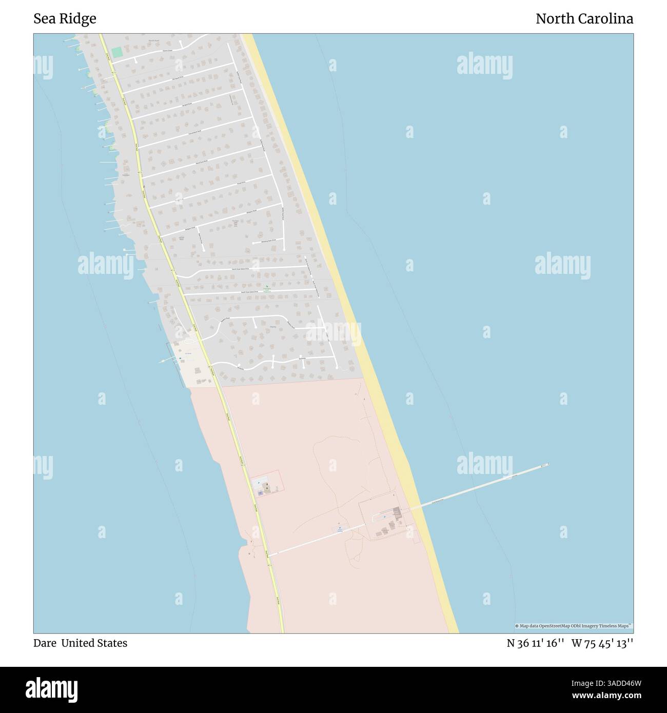 Sea Ridge, Dare, United States, North Carolina, N 36 11' 16'', W 75 45 ...