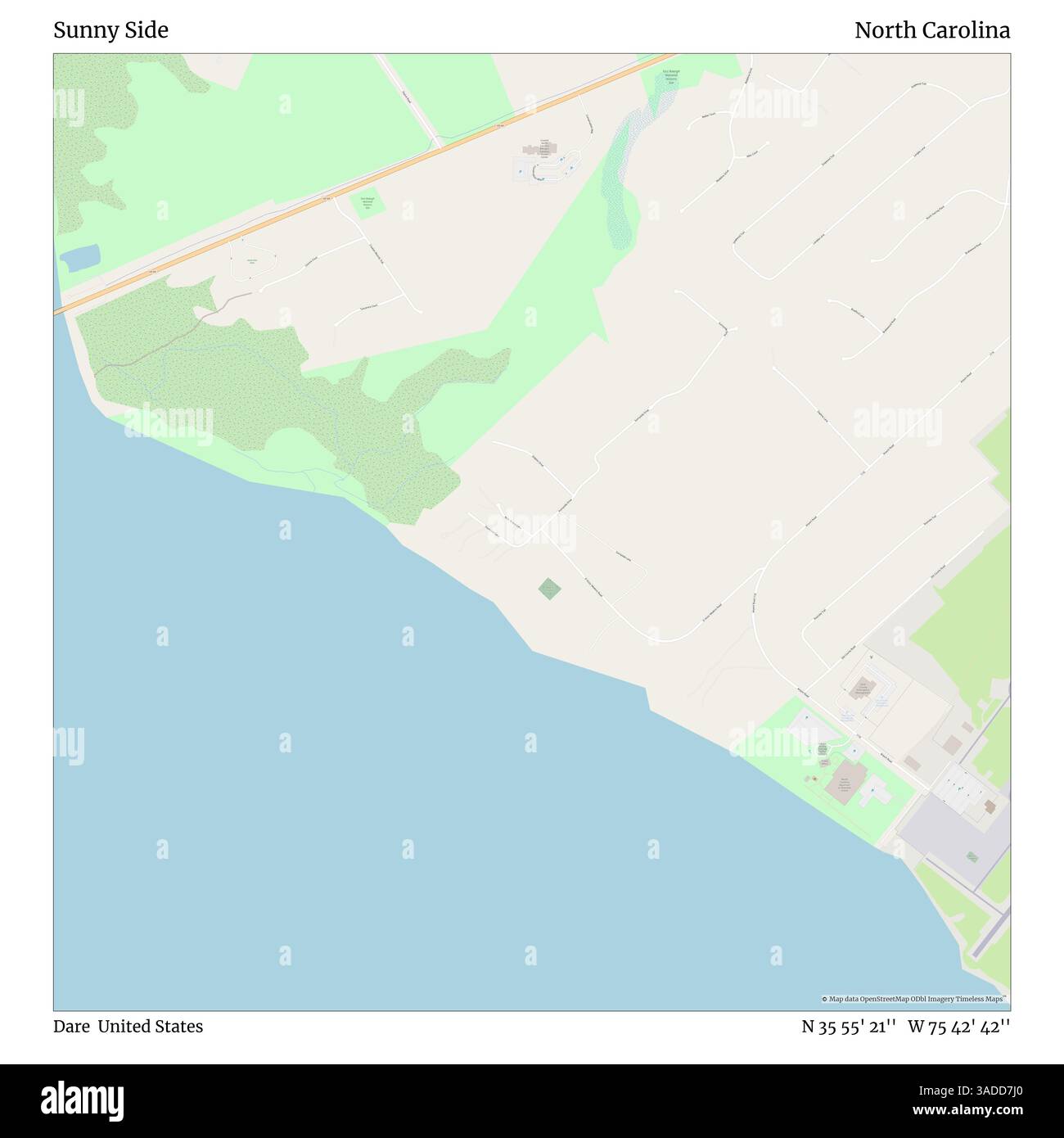 Sunny Side, Dare, United States, North Carolina, N 35 55' 21'', W 75 42 ...