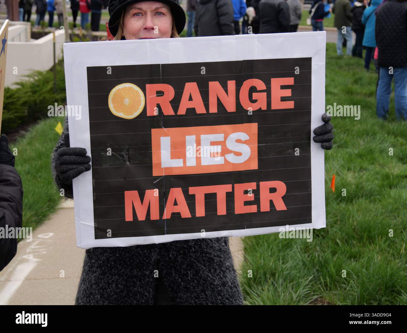 Overland Park, Kansas - April 5, 2025: Hands Off Protest Rally for ...