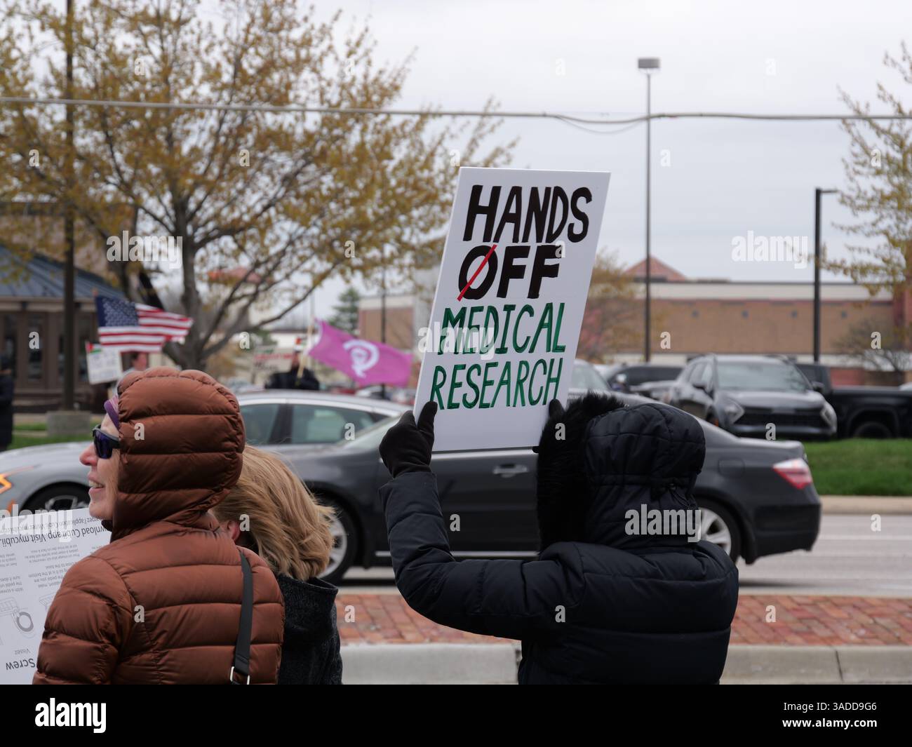 Overland Park, Kansas - April 5, 2025: Hands Off Protest Rally for ...