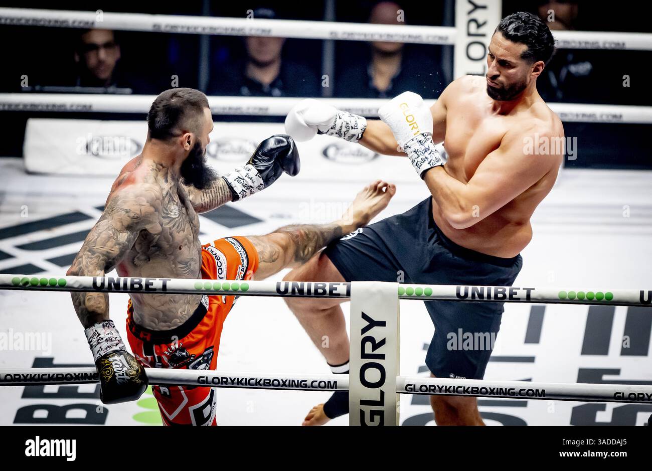 ROTTERDAM - Jamal Ben Saddik in action against Cristian Ristea during ...
