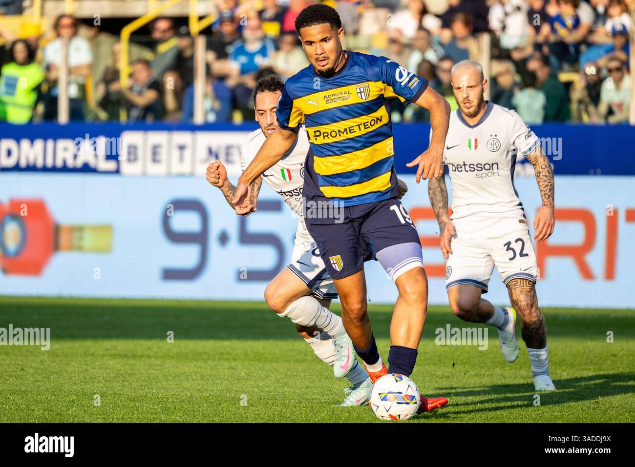 Simon Sohm Parma during serie A match Parma vs FC Internazionale serie ...