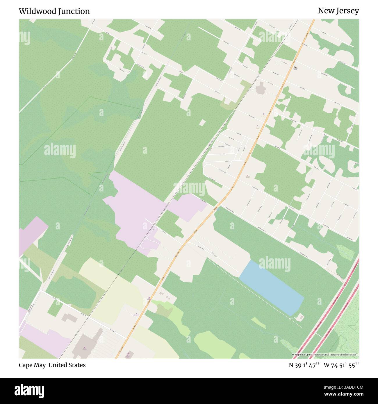 Wildwood Junction, Cape May, United States, New Jersey, N 39 1' 47'', W ...