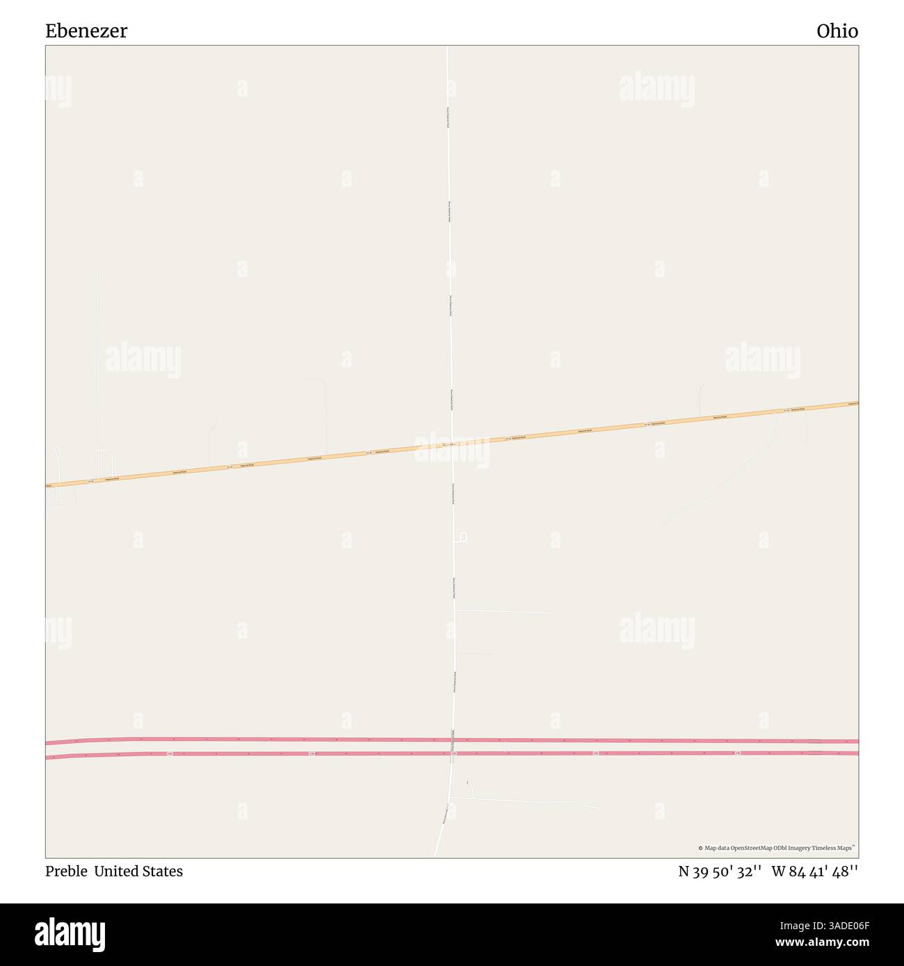 Ebenezer, Preble, United States, Ohio, N 39 50' 32'', W 84 41' 48 ...