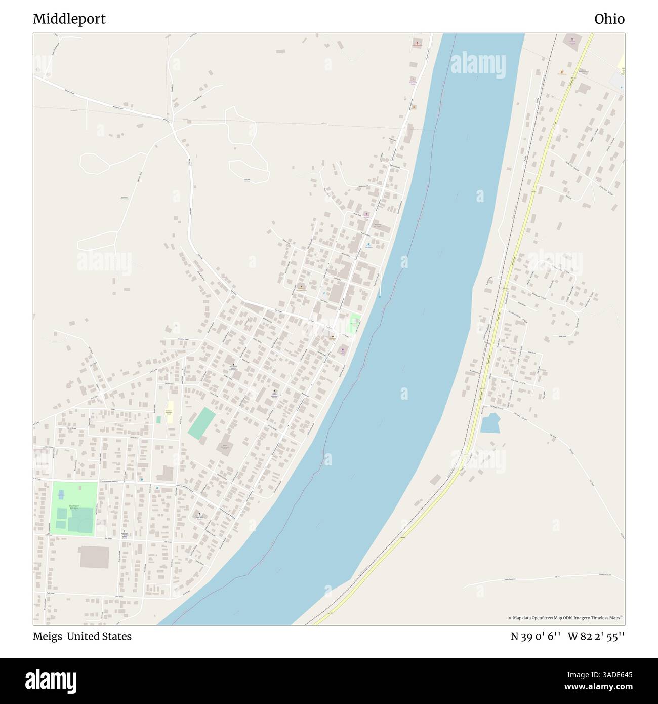 Middleport ohio map hi-res stock photography and images - Alamy