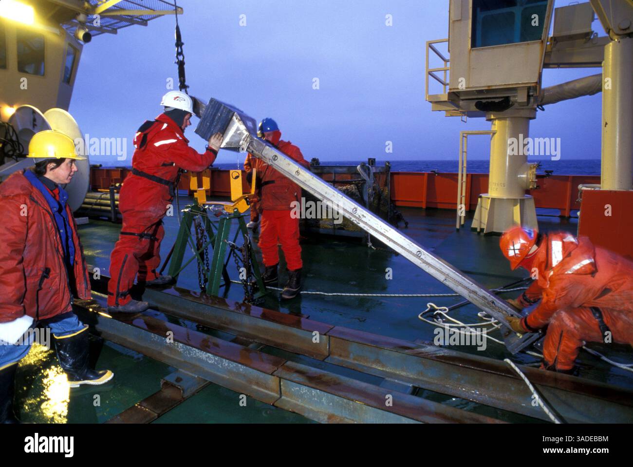 Apr 01, 1999; At Sea, ANTARCTICA; Scientists aboard the NSF research ...