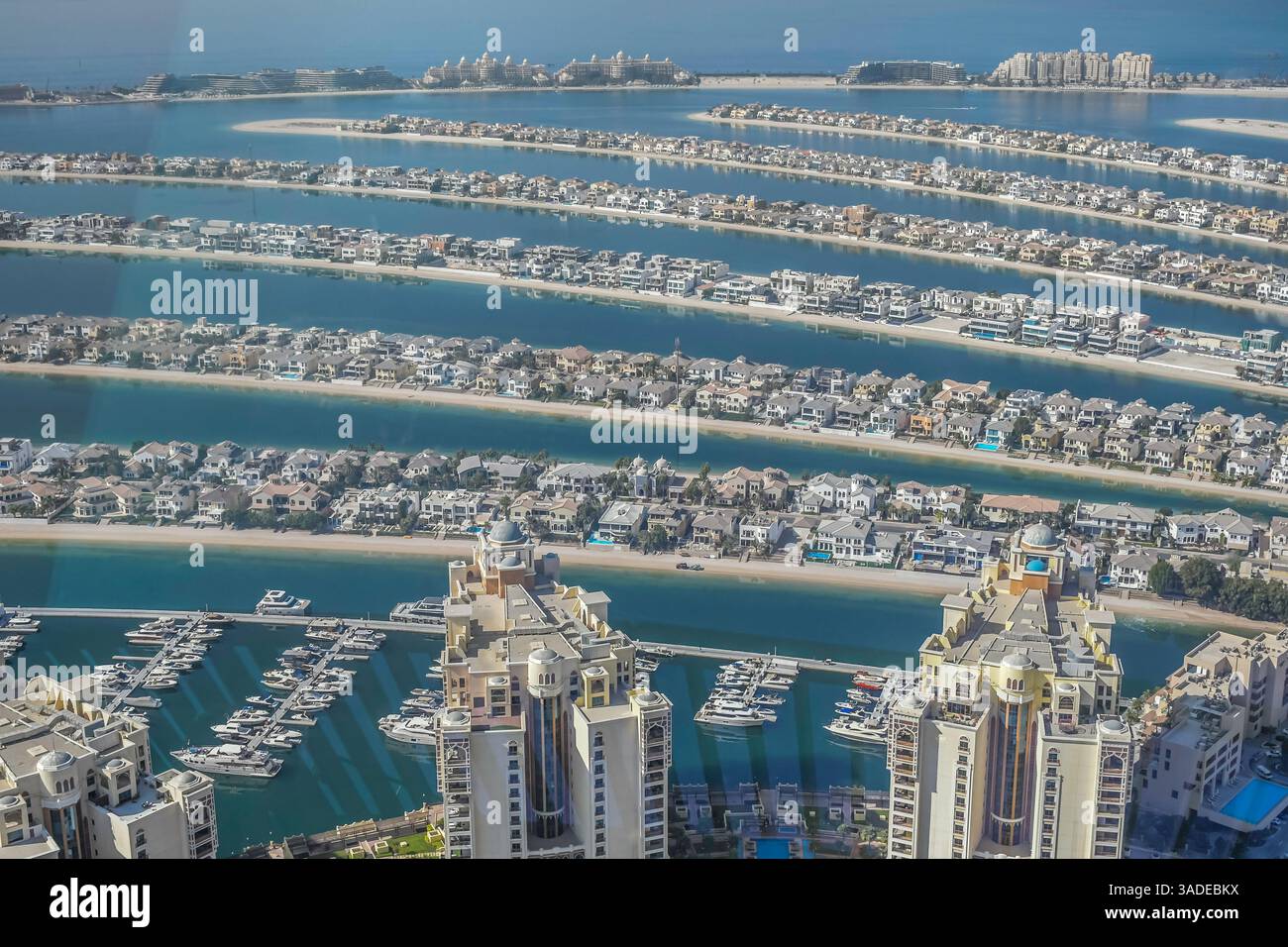 Palm Jumeirah Dubai a man made artificial island in UAE United Arab ...