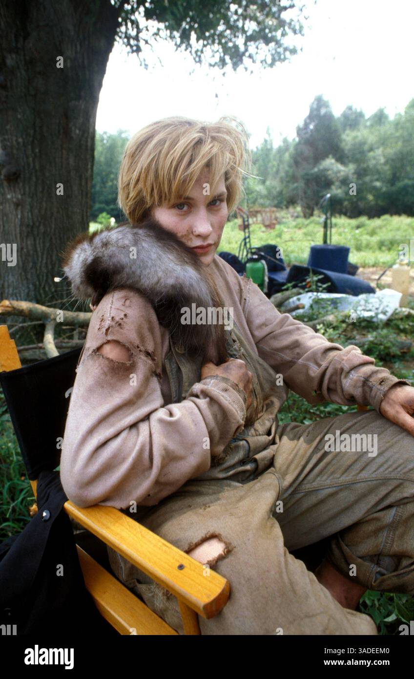 Jan 21, 1992; Charlotte, NC, USA; Actress PATRICIA ARQUETTE with possum ...