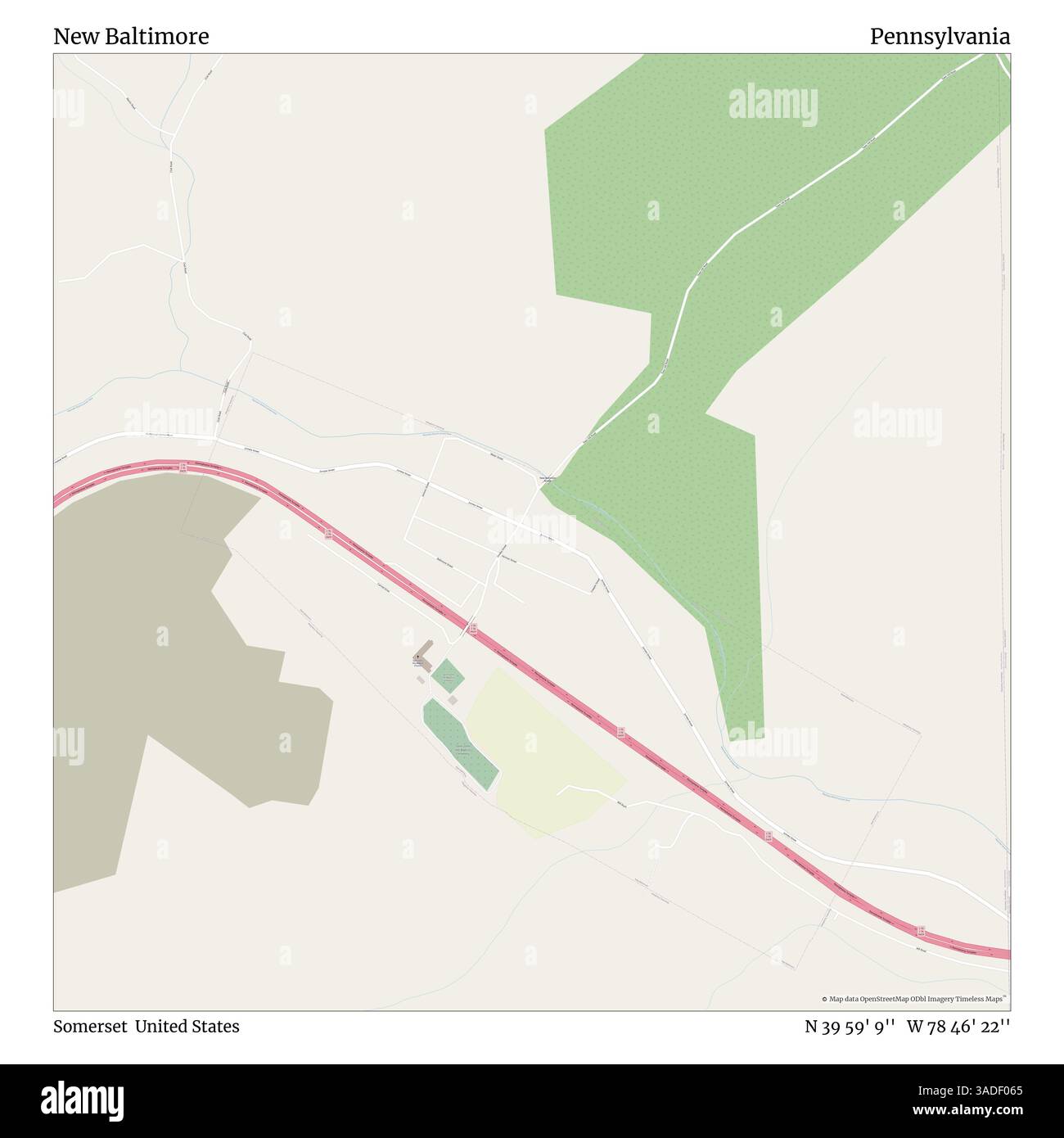 New Baltimore, Somerset, United States, Pennsylvania, N 39 59' 9'', W ...