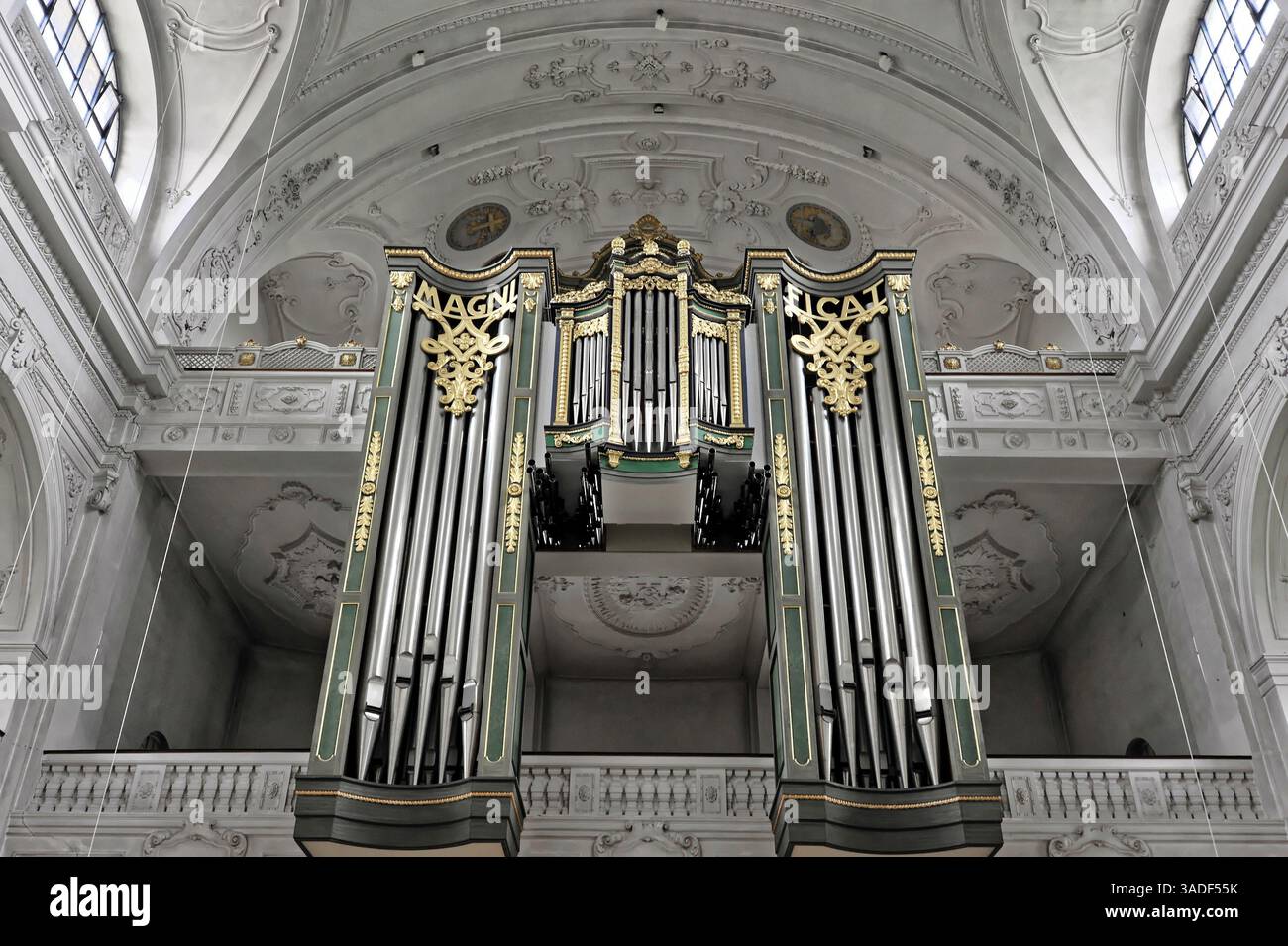Interior view, Organ, Basilica and pilgrimage church St. Anna ...
