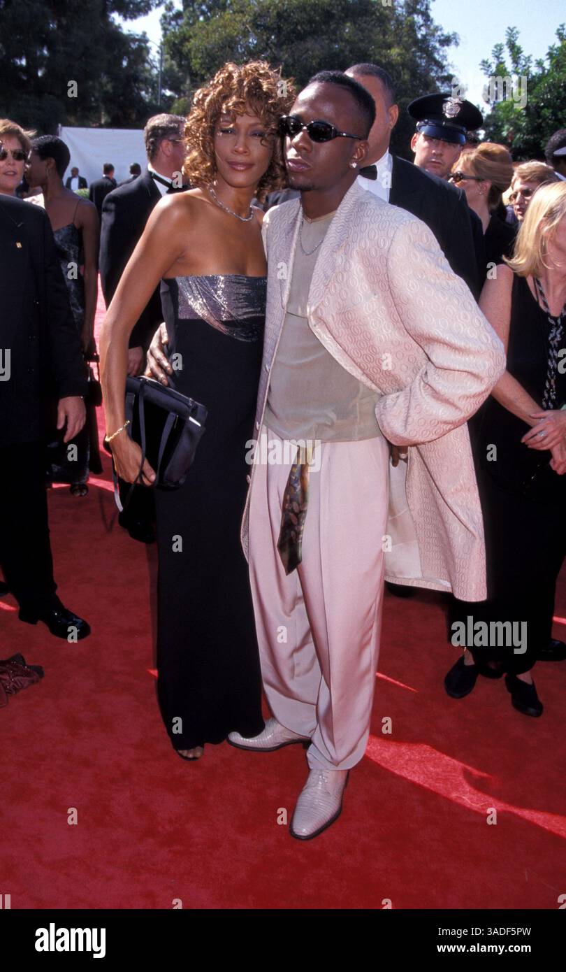 Sep 13, 1998; Los Angeles, CA, USA; Singers WHITNEY HOUSTON and BOBBI ...