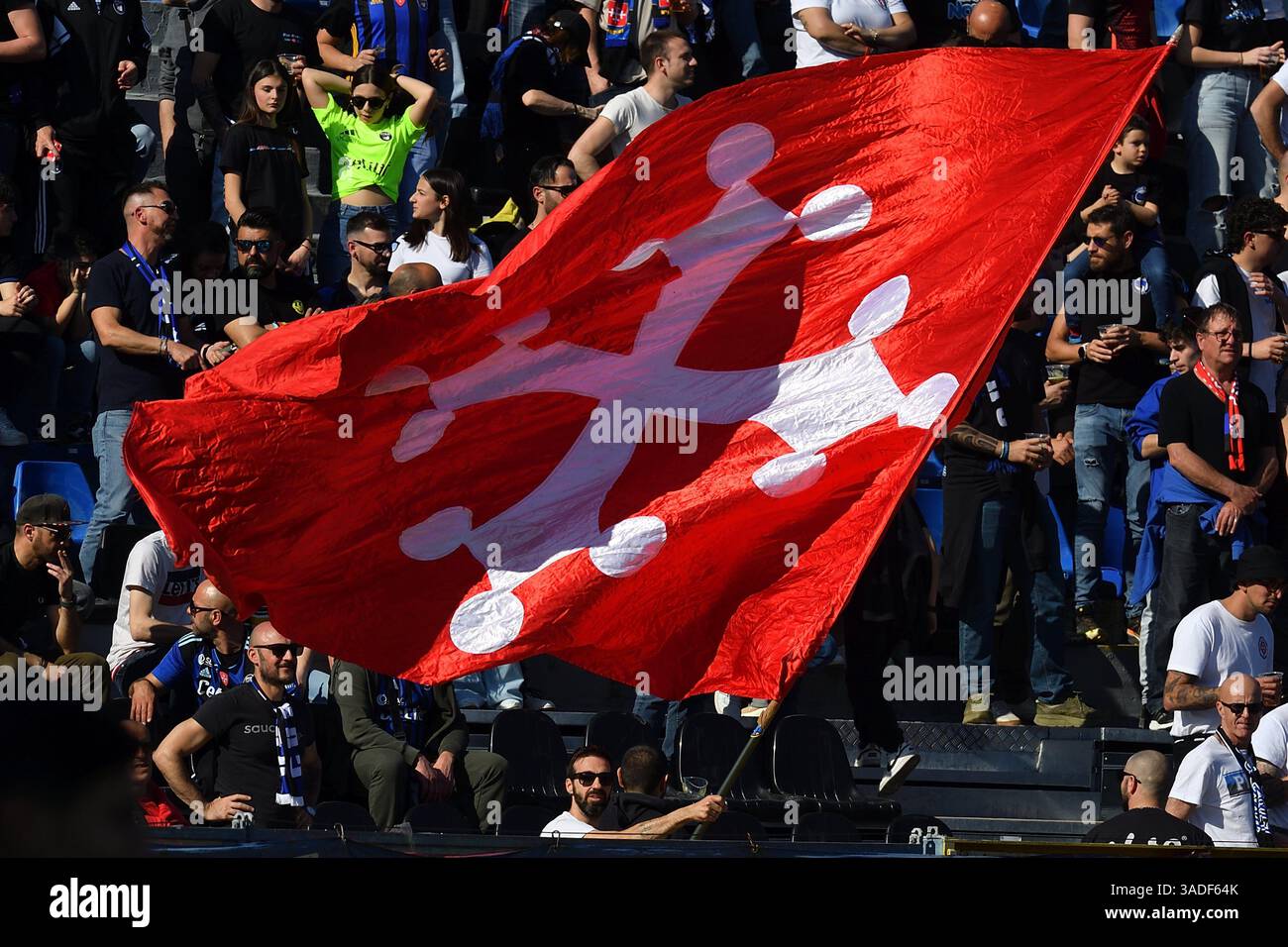 Fans of Pisa during AC Pisa vs Modena FC, Italian soccer Serie B match ...
