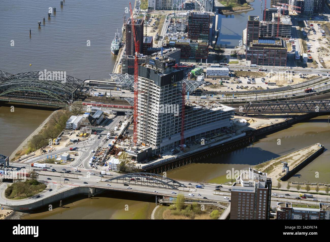 Aerial photo, Little Olaf, Elbtower, Hamburg, Germany, Europe Stock Photo - Alamy