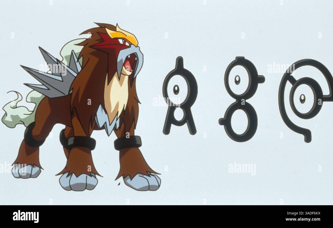 Apr 11, 2001; Hollywood, California, USA; New Pokemon, ENTEI (left) and ...