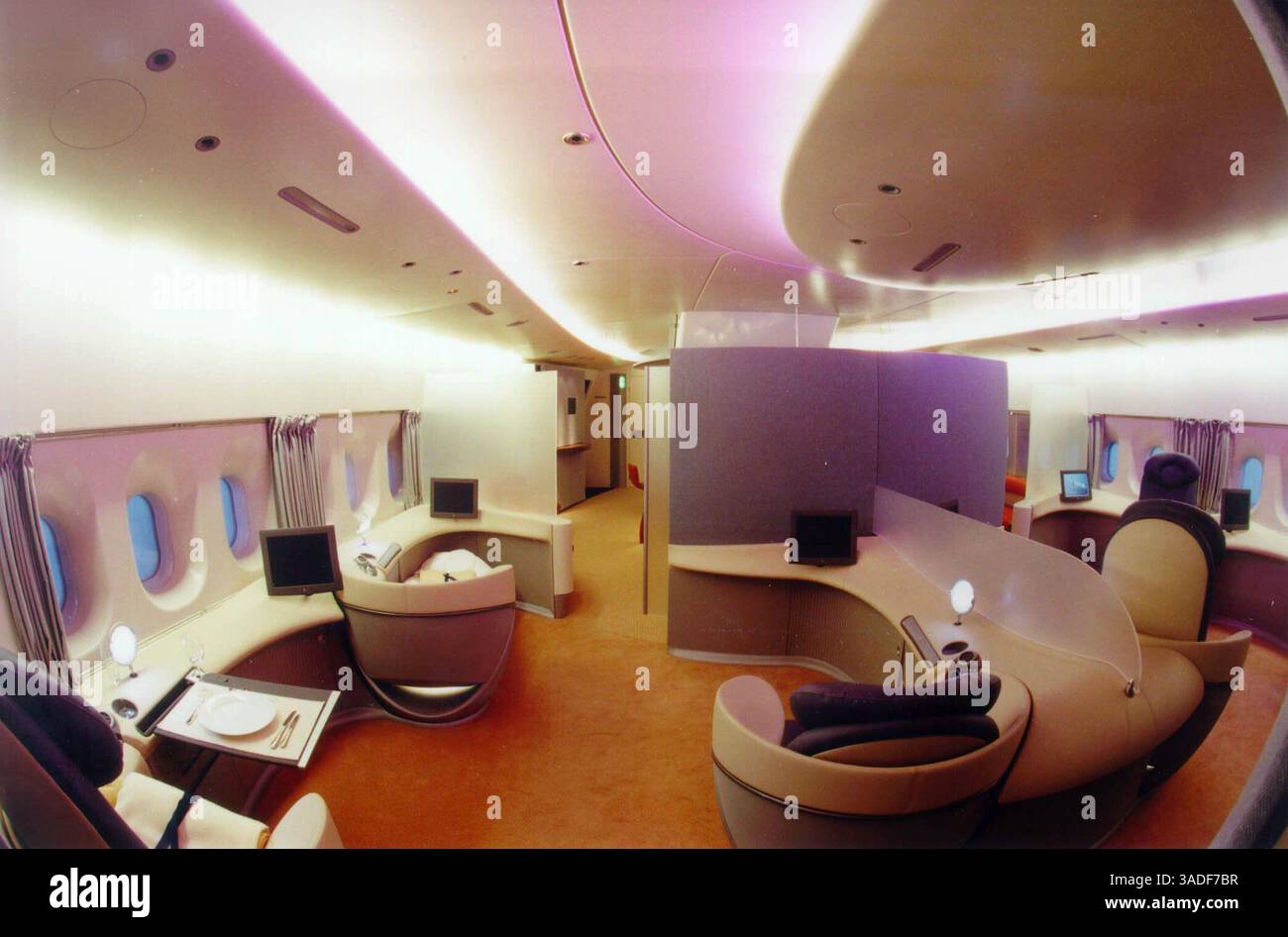 Nov 11, 2003; Los Angeles, CA, USA; The A380 Airbus is a double deck ...