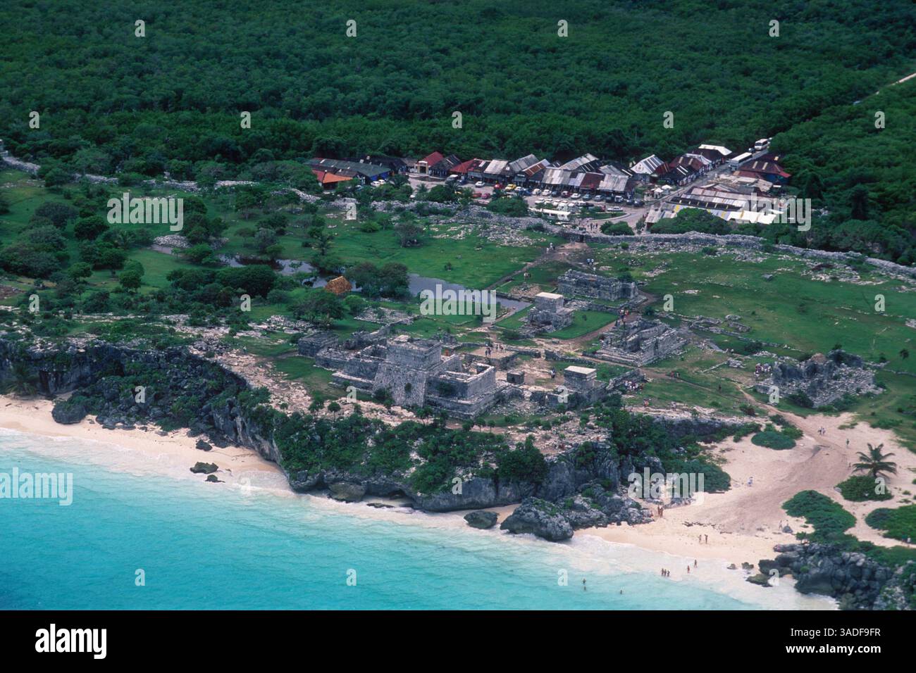 Aerial maya ruins in tulum hi-res stock photography and images - Alamy