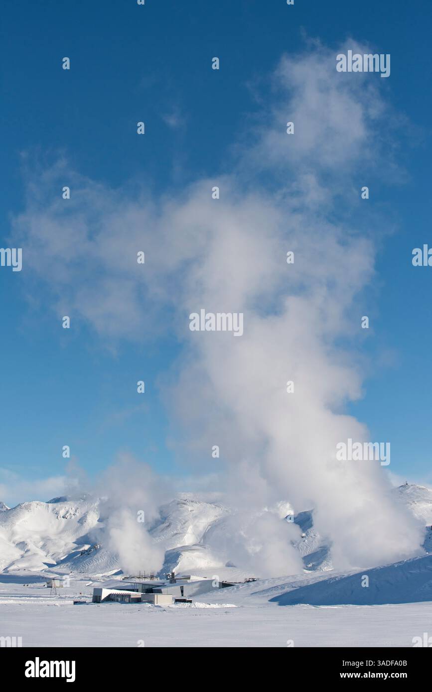 Hellisheidi Geothermal Power Plant, Hengill, Iceland Stock Photo - Alamy