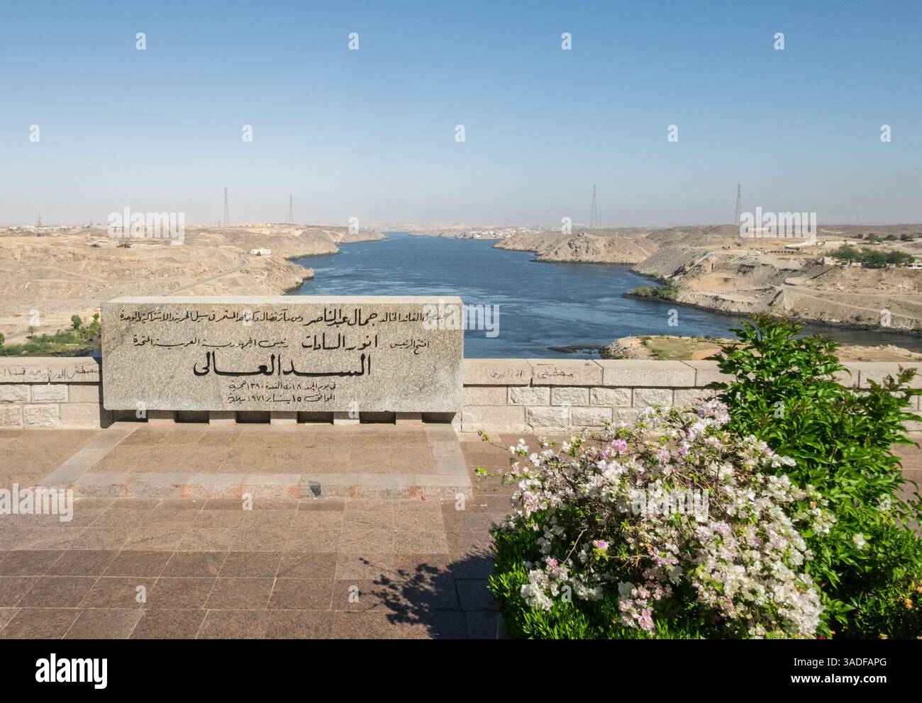 Aswan, Egypt - 4 November 2024: View down the sloping side of the Aswan ...
