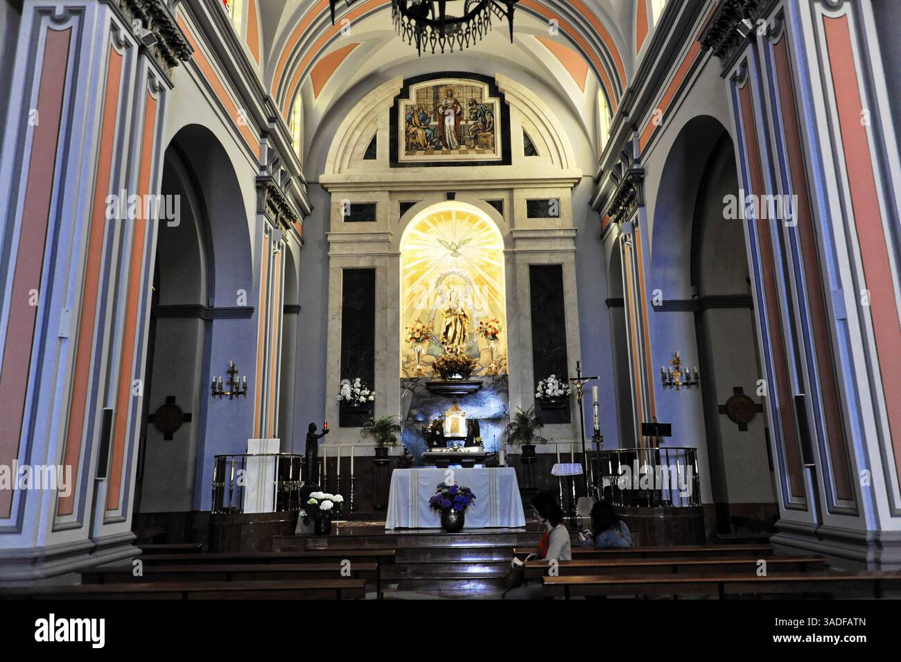 La Merced or Church of Our Lady of Mercy, magnificent church interior ...