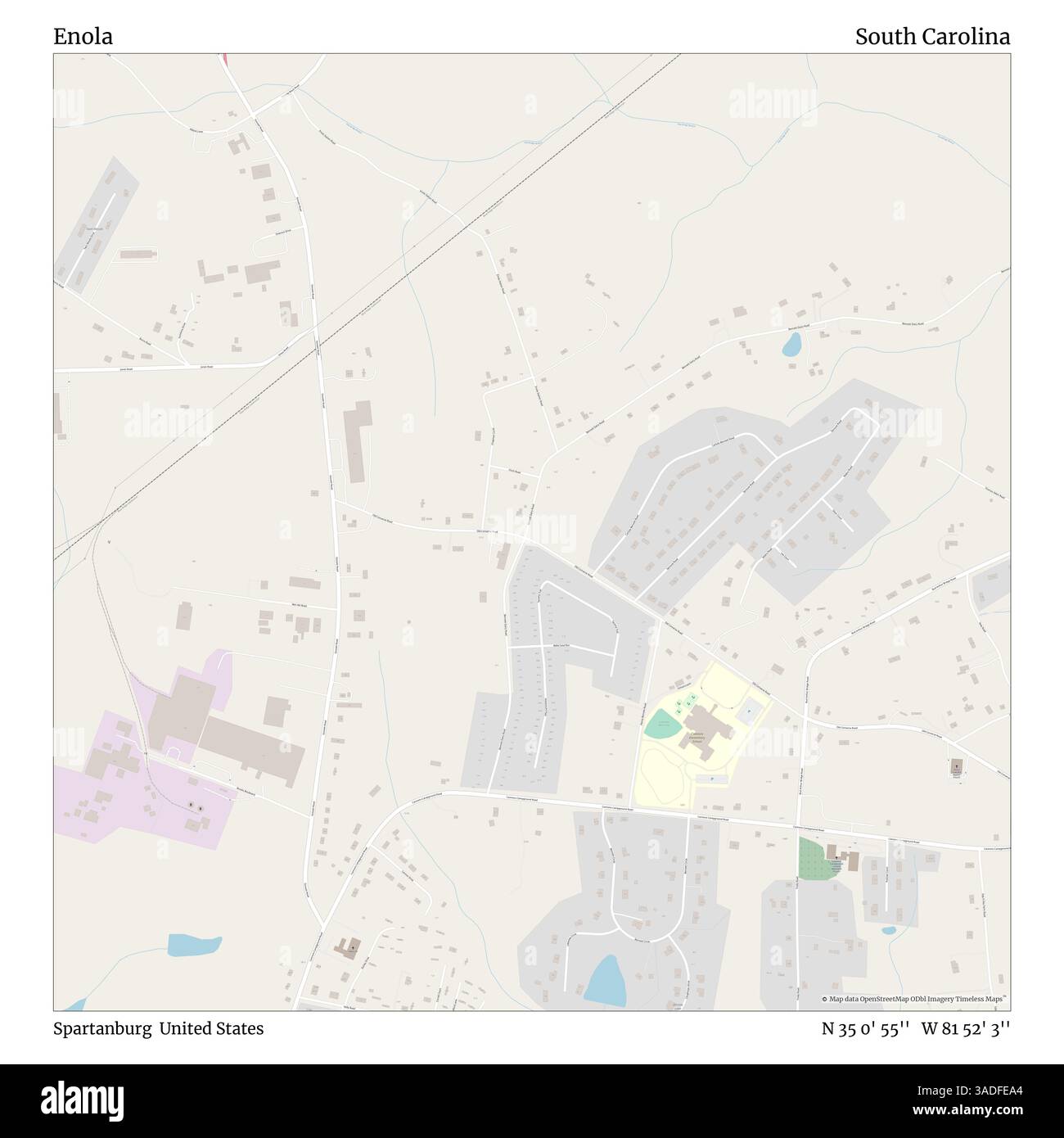 Enola, Spartanburg, United States, South Carolina, N 35 0' 55'', W 81 ...