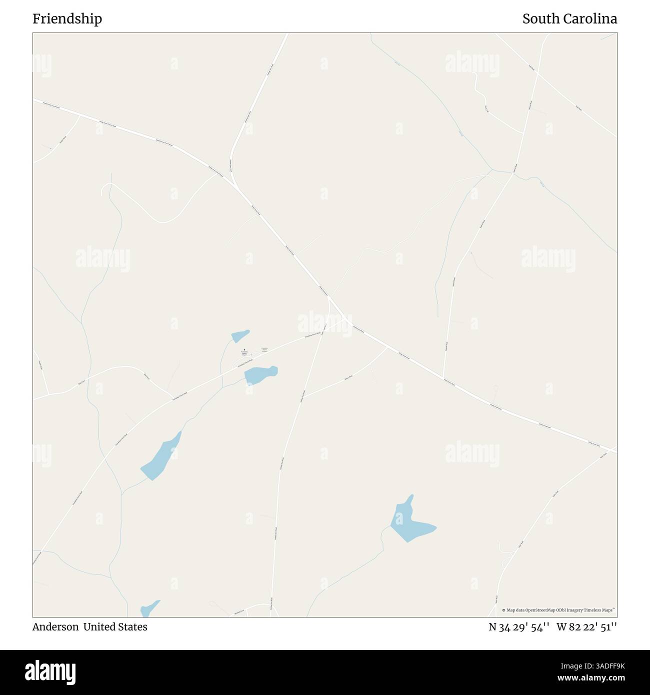 Friendship, Anderson, United States, South Carolina, N 34 29' 54'', W ...