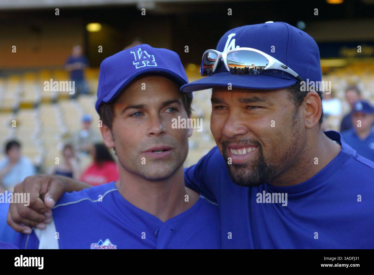 Aug 07, 2004; Los Angeles, CA, USA; Actor ROB LOWE joins coach Sparky ...