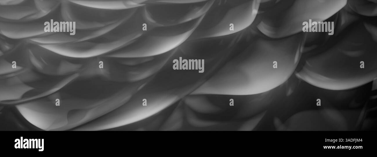 Vector illustration of a dynamic composition of black waves, creating a ...
