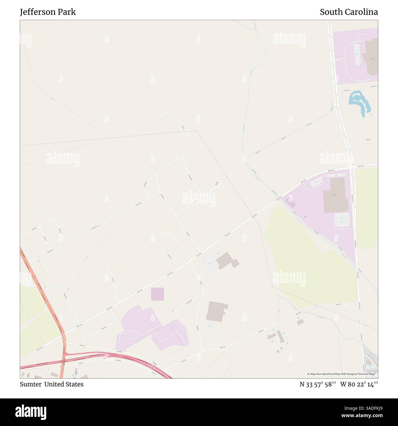 Jefferson Park, Sumter, United States, South Carolina, N 33 57' 58'', W ...