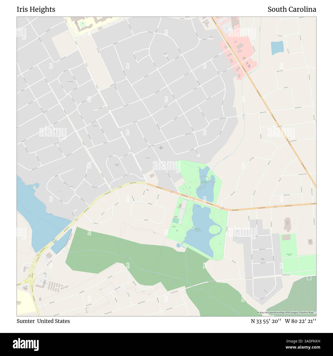 Iris Heights, Sumter, United States, South Carolina, N 33 55' 20'', W ...
