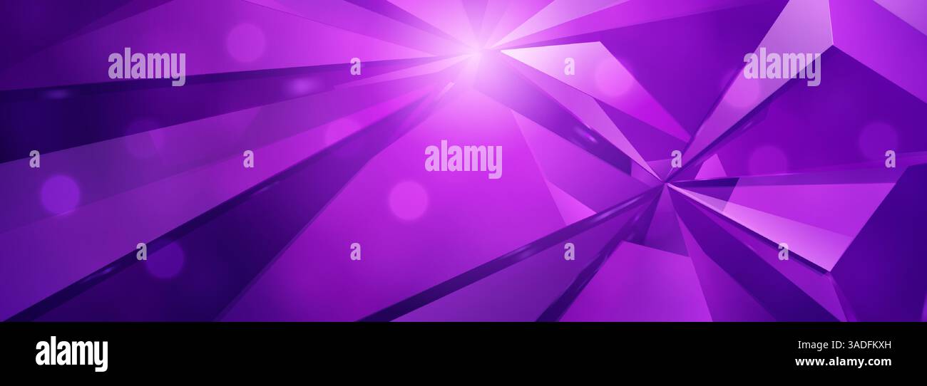 A vibrant purple abstract vector illustration featuring geometric ...