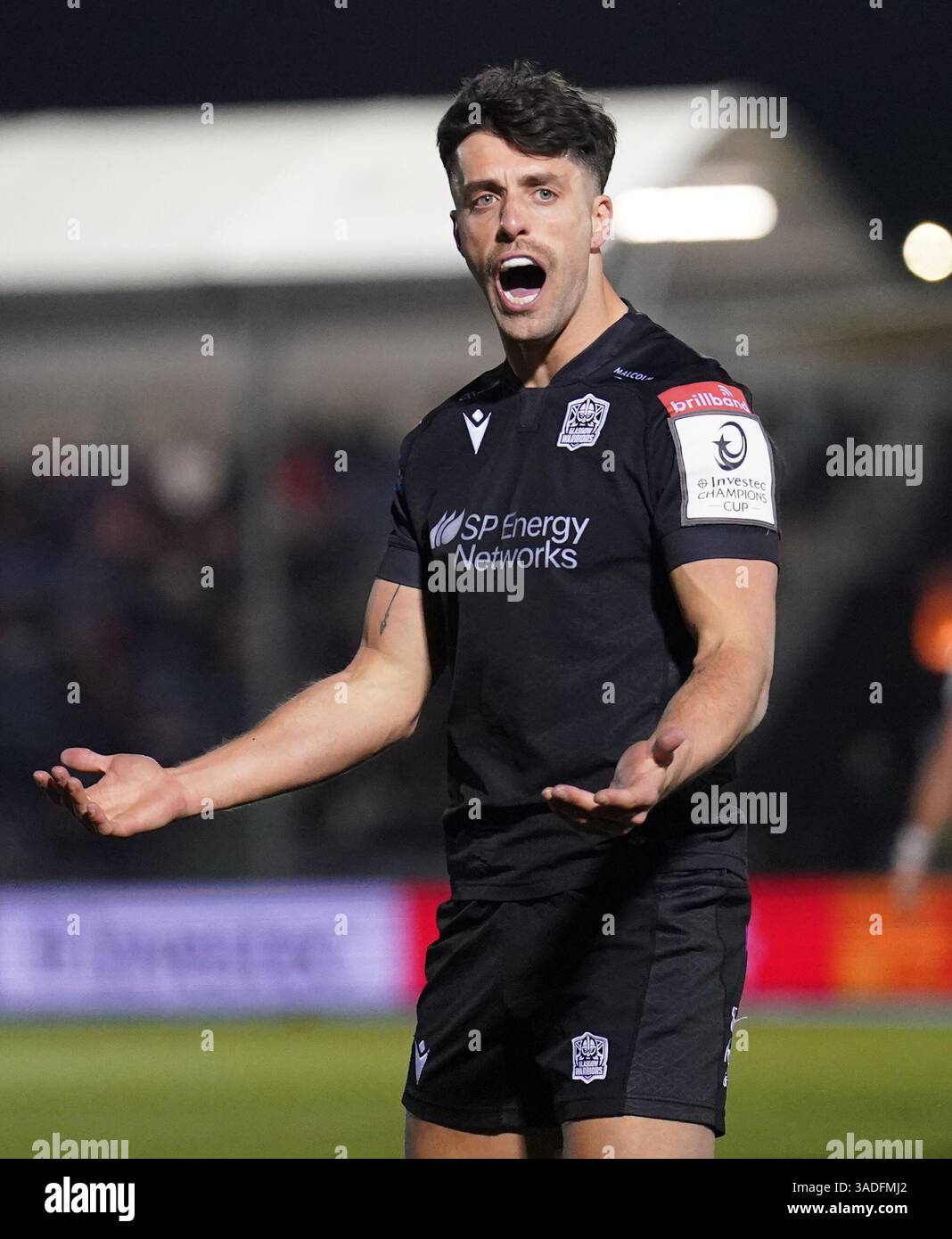 Glasgow Warriors Adam Hastings during the Investec Champions Cup match ...