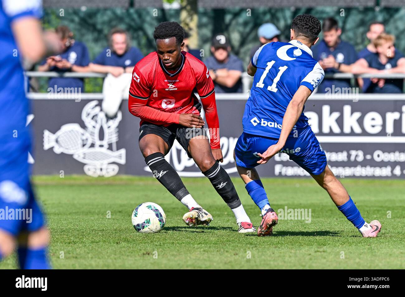 Oostakker, Belgium. 05th Apr, 2025. Souanga Moye Christ (63) of Jong ...