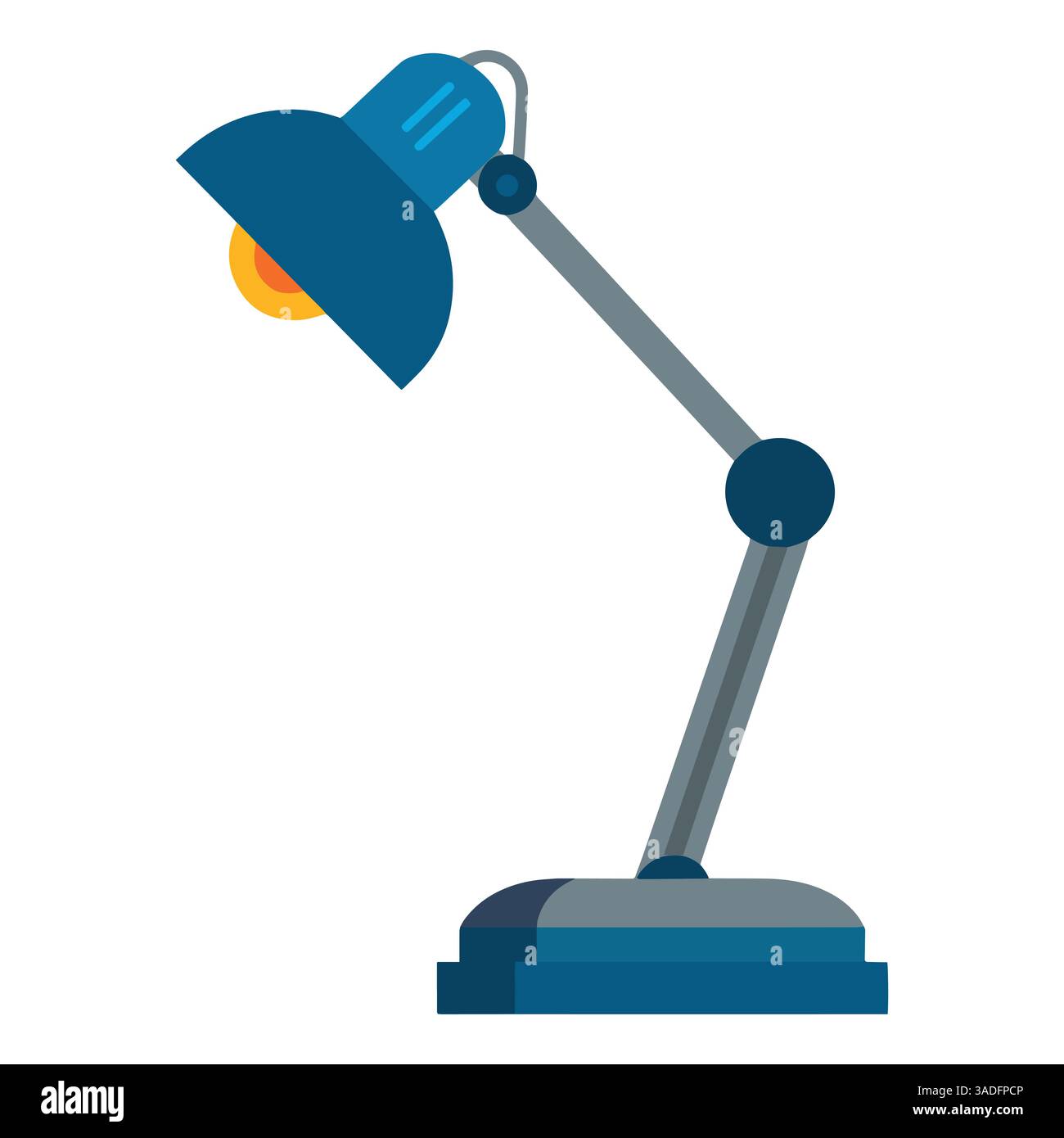 Cartoon desk lamp icon. Minimalistic vector illustration of a desk lamp ...