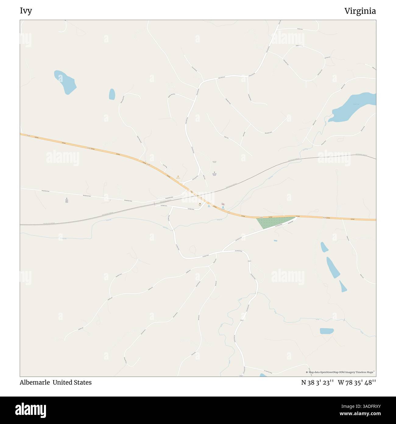 Ivy, Albemarle, United States, Virginia, N 38 3' 23'', W 78 35' 48 ...