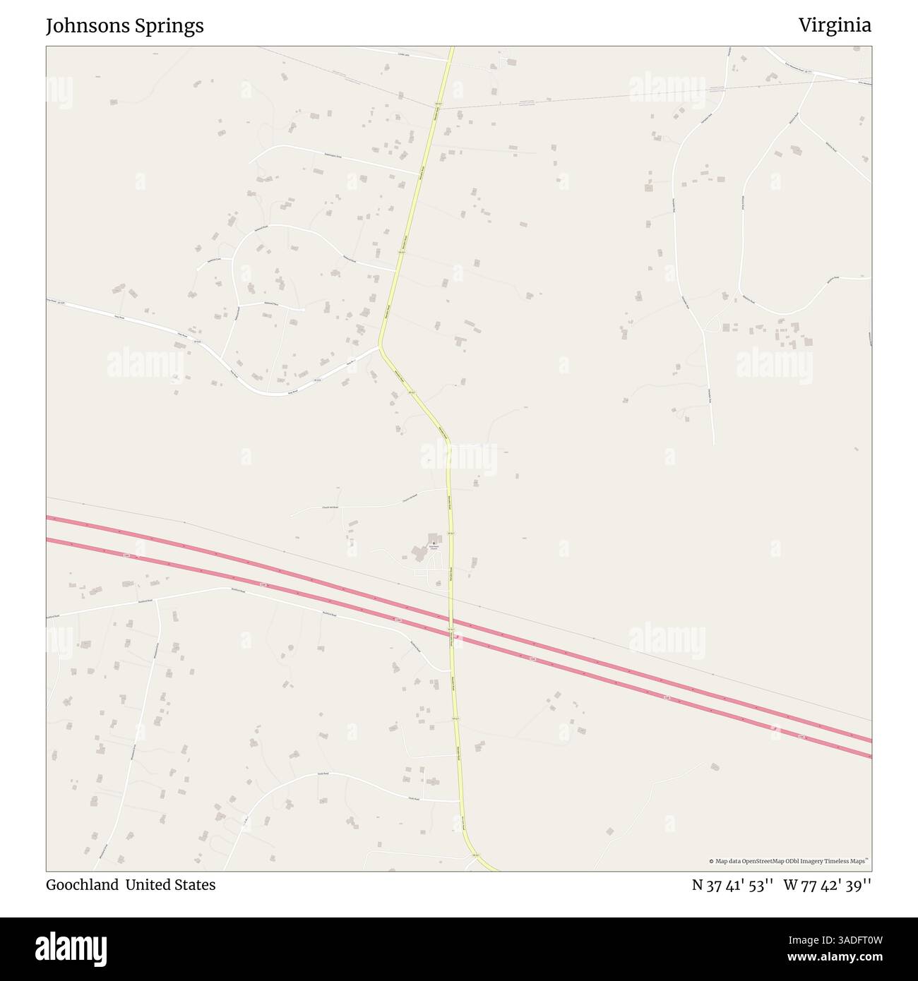 Johnsons Springs, Goochland, United States, Virginia, N 37 41' 53'', W ...