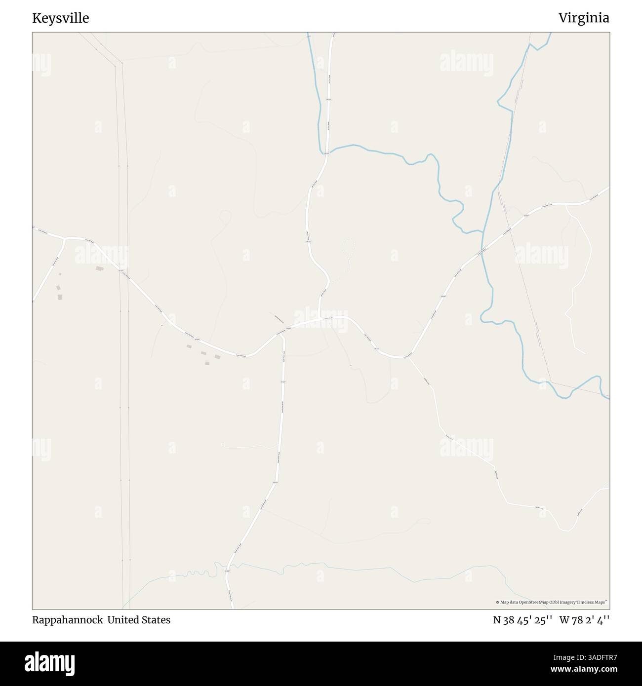 Keysville, Rappahannock, United States, Virginia, N 38 45' 25'', W 78 2 ...