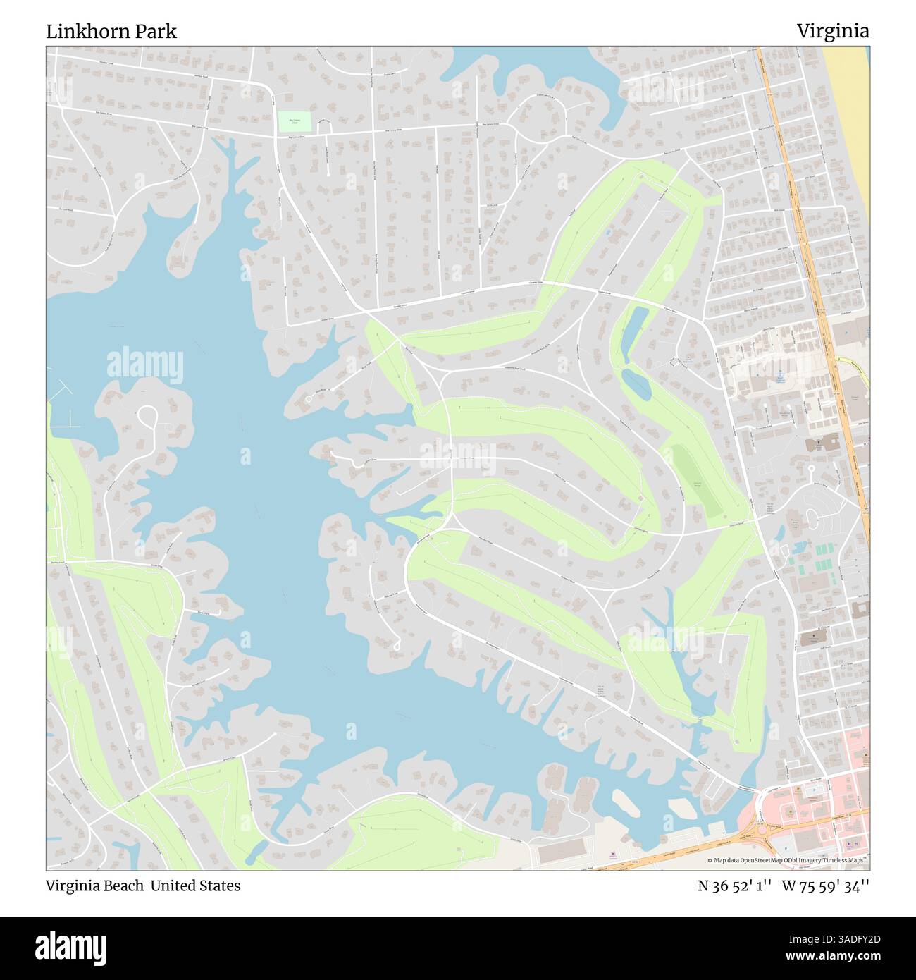 Linkhorn Park, Virginia Beach, United States, Virginia, N 36 52' 1'', W ...