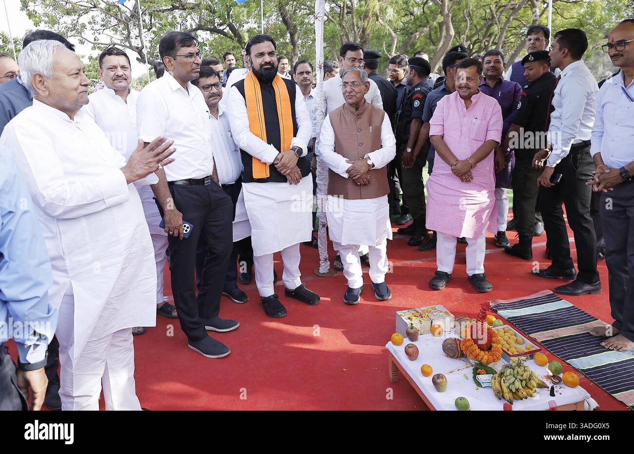 PATNA, INDIA - APRIL 5: Bihar Chief Minister Nitish Kumar inaugurating ...