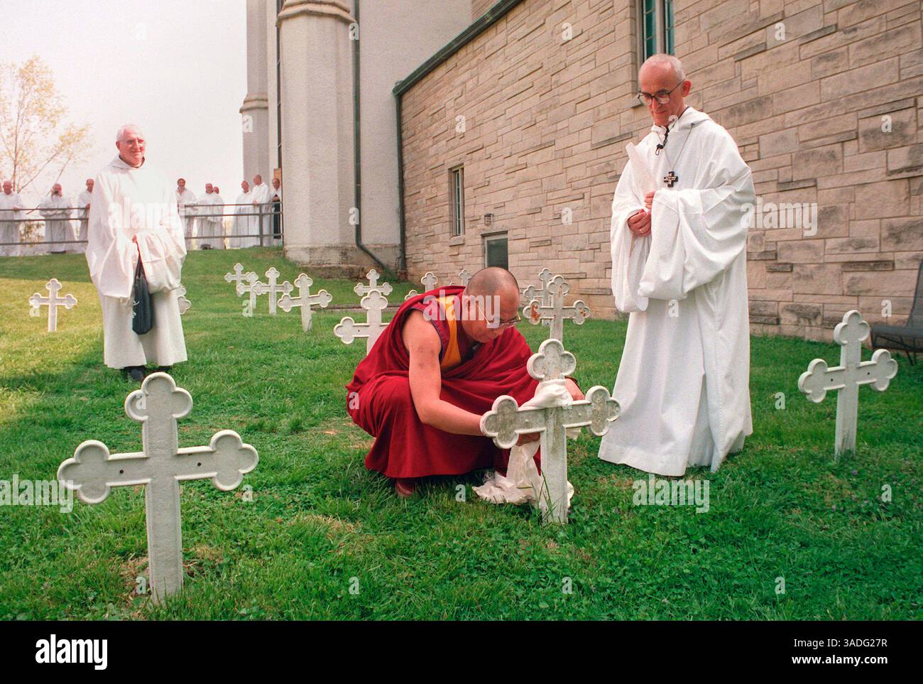 April, 1994 - Gethsemane, Kentucky, USA. His Holiness the DALAI LAMA ...