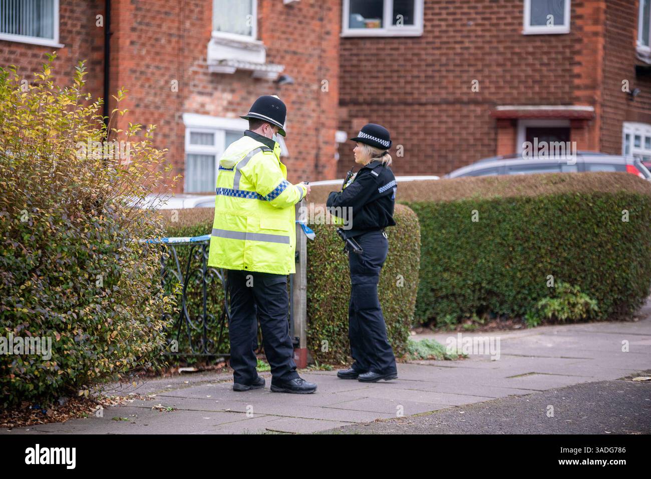 Pictured: Police at home on Swancote Road, Stechford, Birmingham on ...