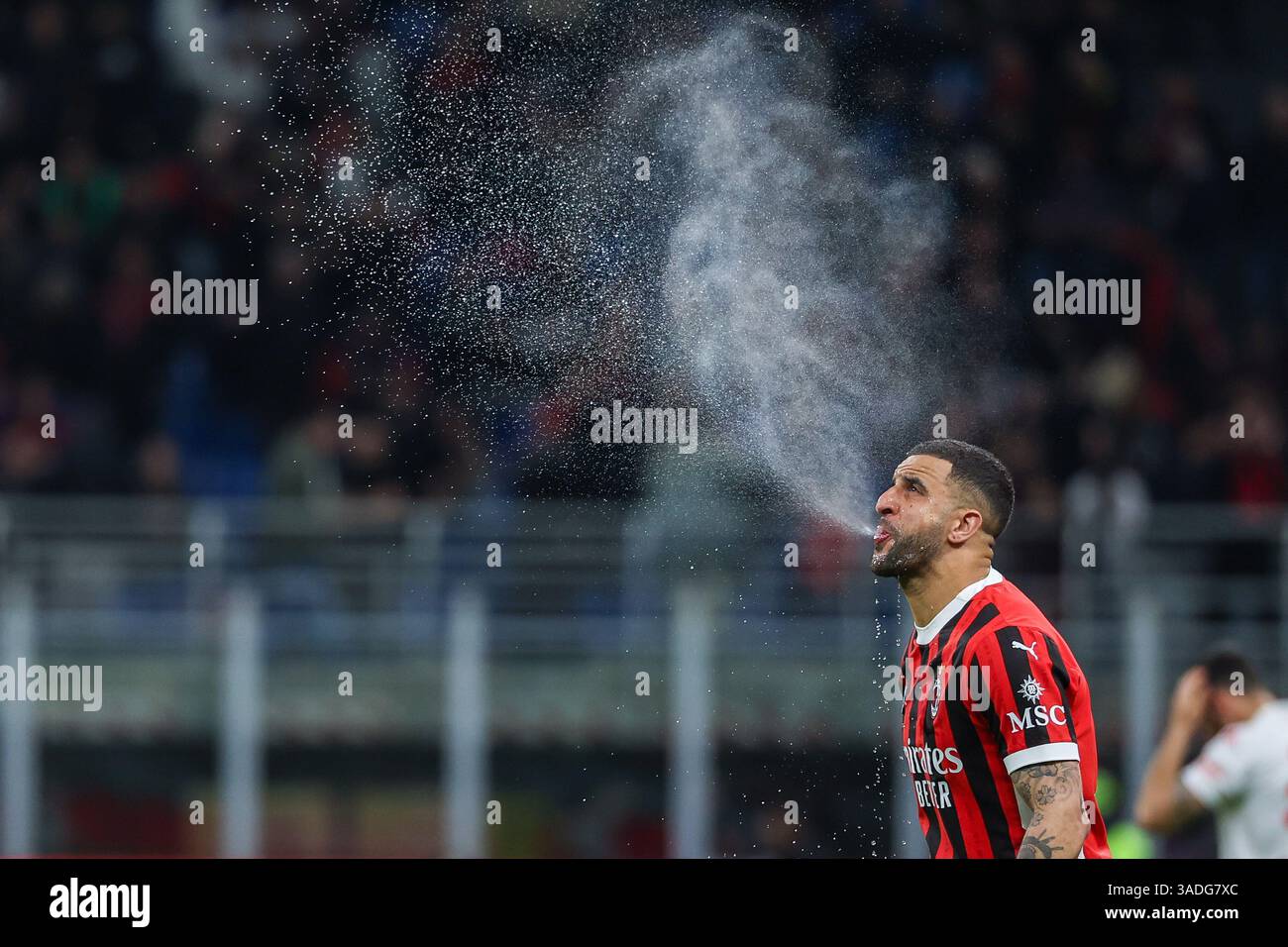 Milan, Italien. 05th Apr, 2025. Kyle Andrew Walker of AC Milan seen ...