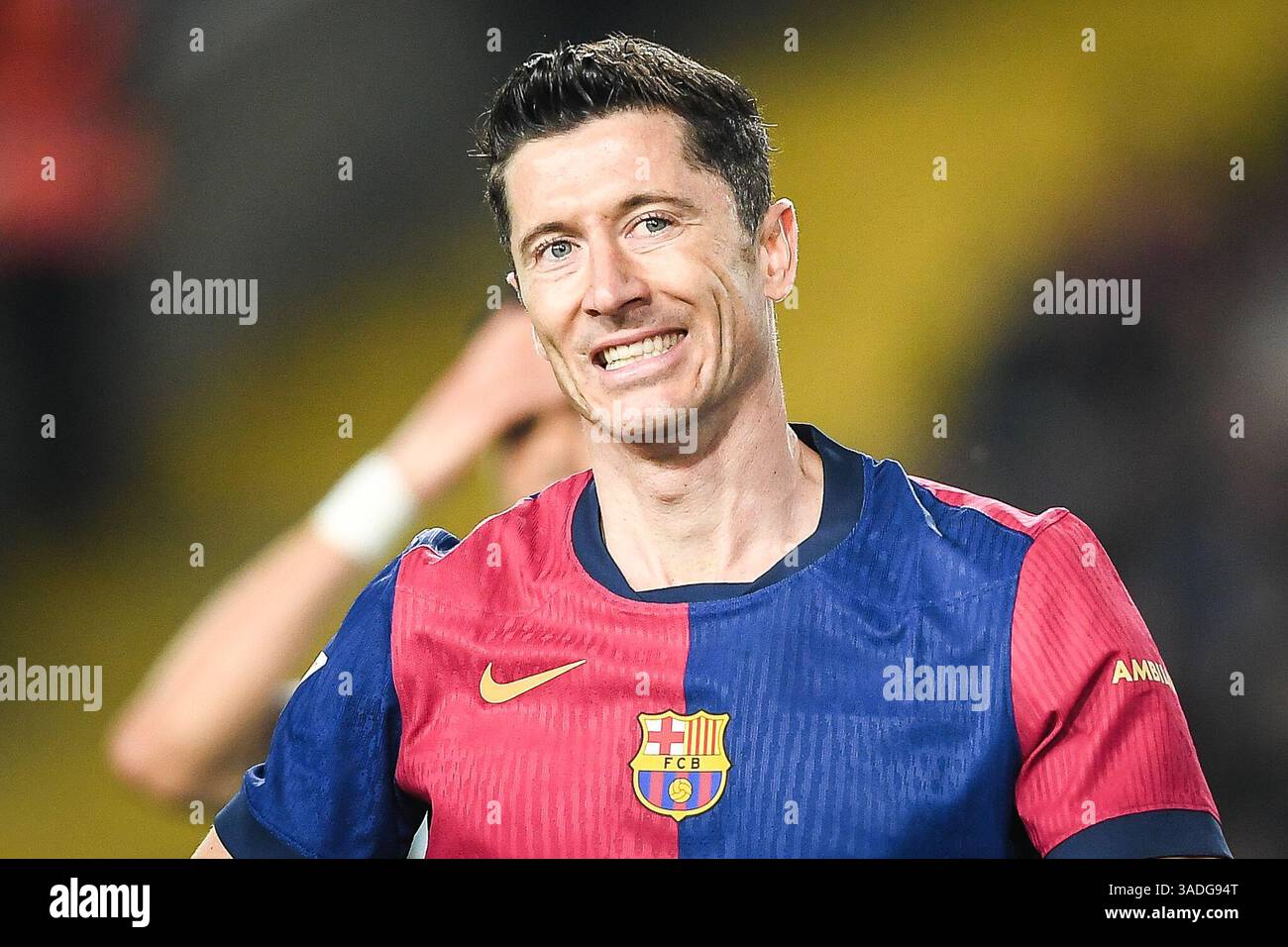 Robert LEWANDOWSKI of Barcelona during the Spanish championship La Liga ...