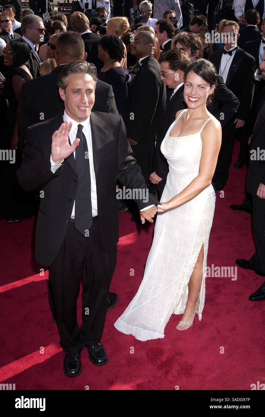 Sep 21, 2003; Hollywood, CA, USA; TV host JOHN STEWART and wife ...