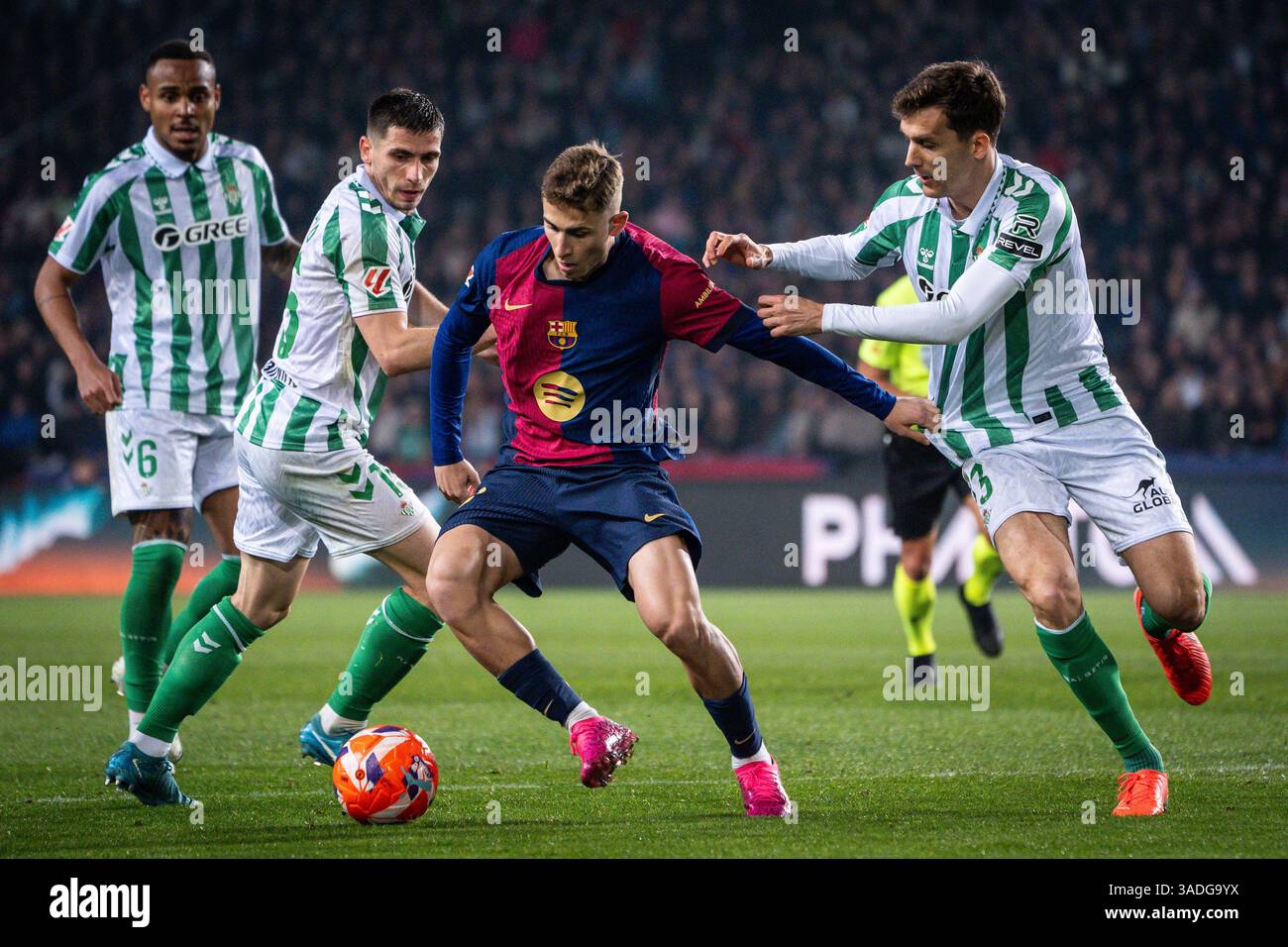 Natan BERNARDO DE SOUZA of Real Betis, Romain PERRAUD of Real Betis ...