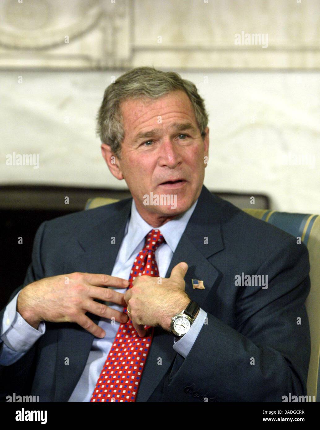 Oct 27, 2003; Washington, DC, USA; U.S. President GEORGE W. BUSH speaks ...