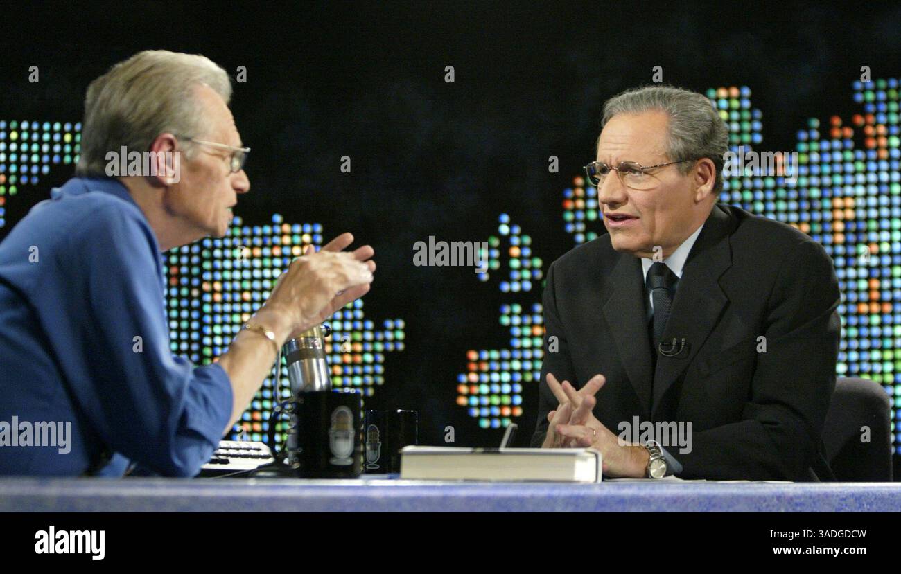 Larry king george bush hi-res stock photography and images - Alamy