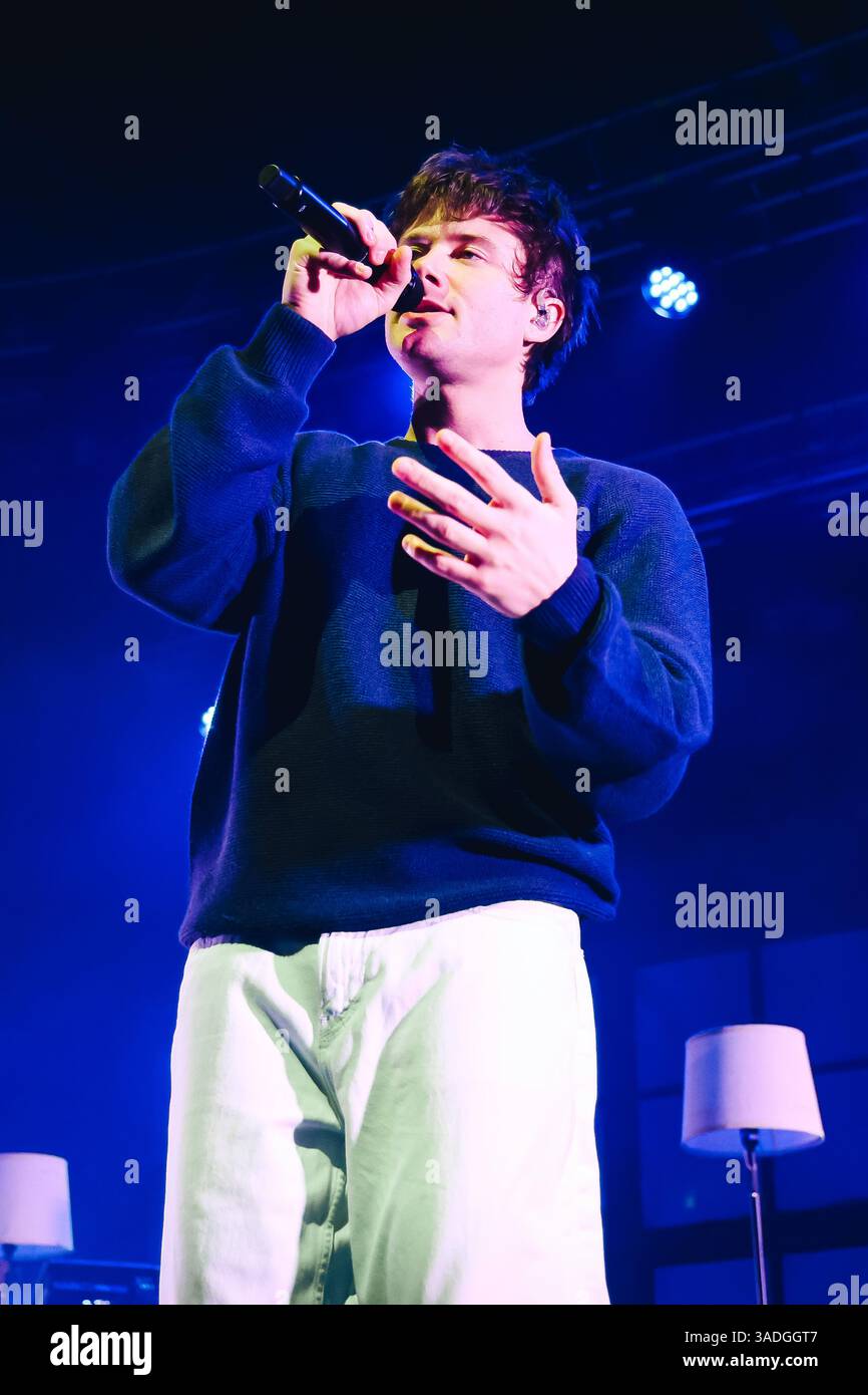 Milan, Alec Benjamin performs in concert during the 12 Notes Tour at ...