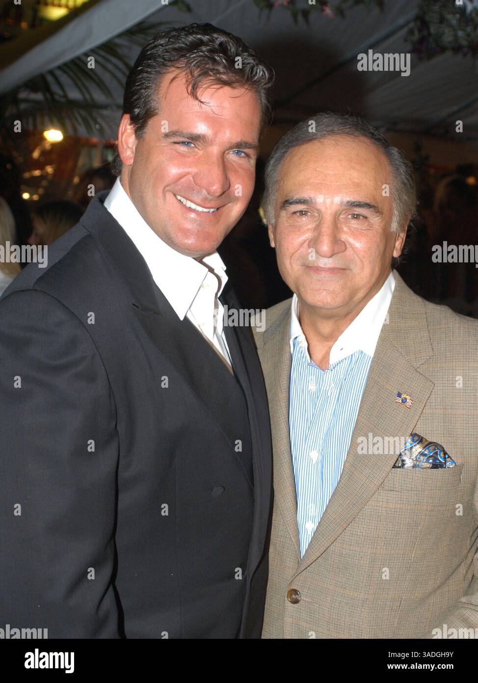 Sep 16, 2003; New York, NY, USA; Tenor MICHAEL AMANTE with actor TONY ...